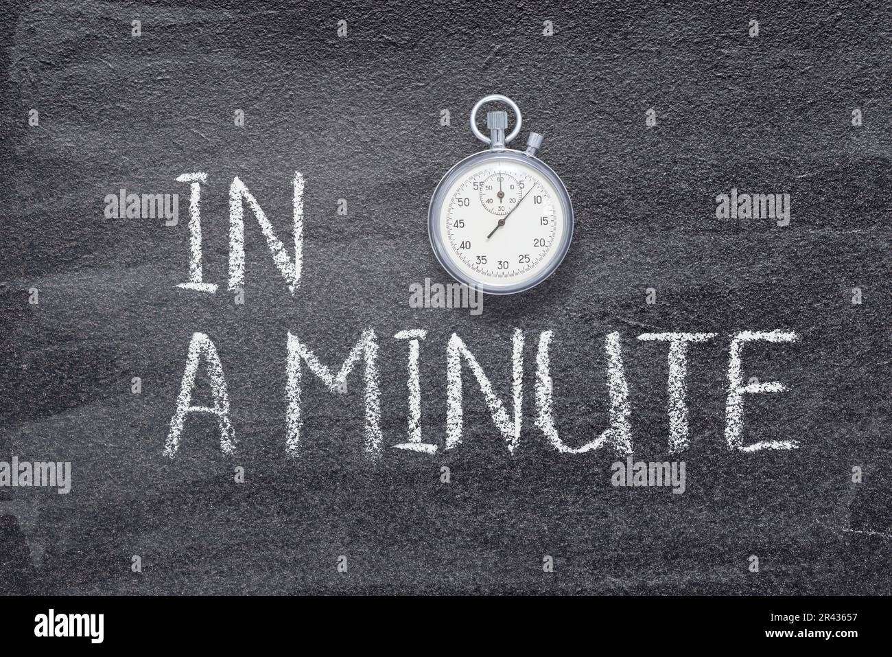 In a minute phrase hi-res stock photography and images - Alamy