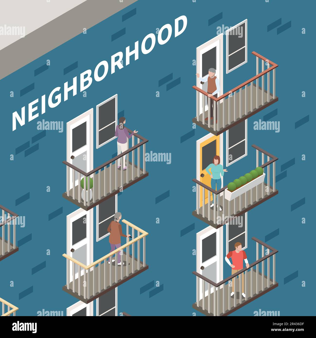 Human neighbours Stock Vector Images - Alamy