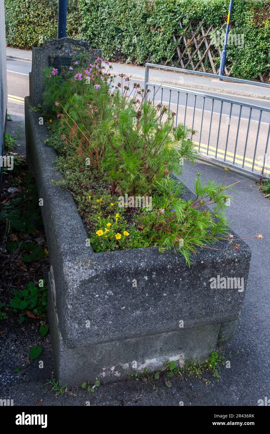 Old stone drinking fountain & cattle trough, corner of Joy Lane ...