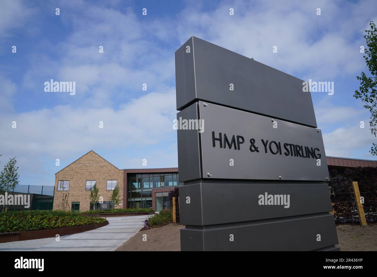 A general view of HMP and YOI Stirling as Justice Secretary Angela ...