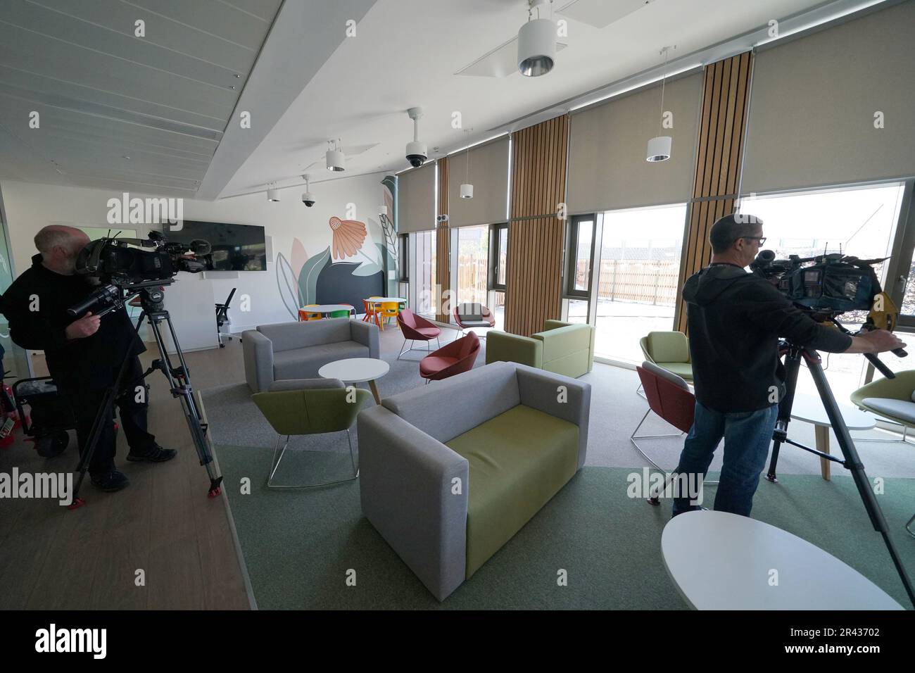 The media film the Visits Room as Justice Secretary Angela Constance ...