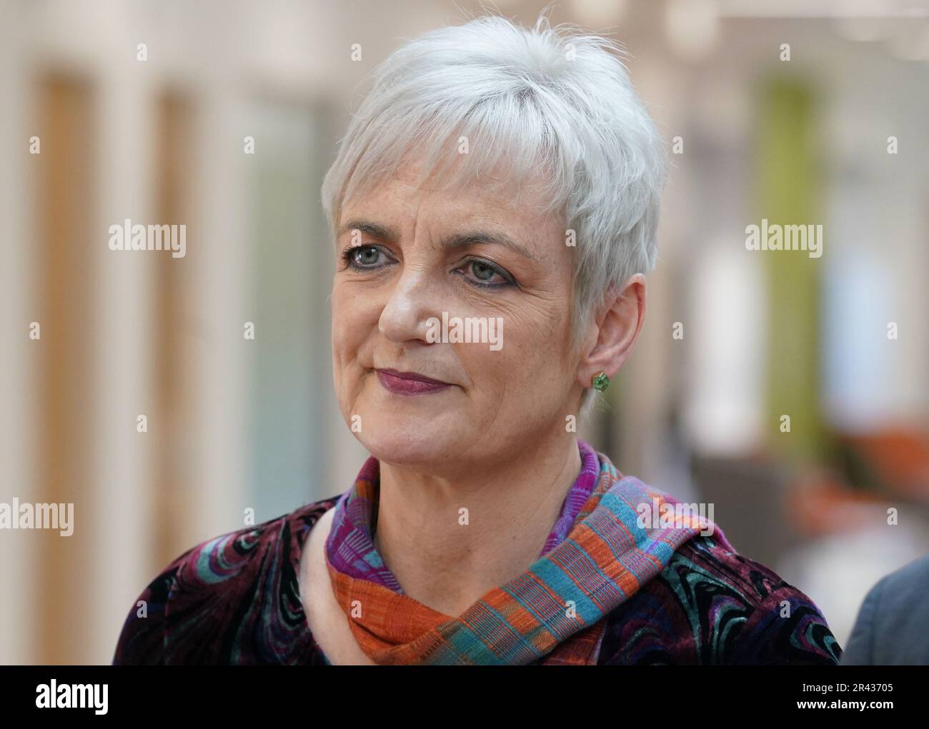 Justice Secretary Angela Constance during a visit to the new HMP and ...