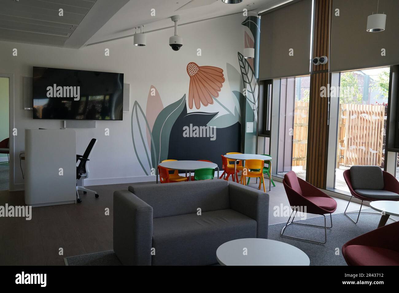 A general view of the Visits Room as Justice Secretary Angela Constance ...