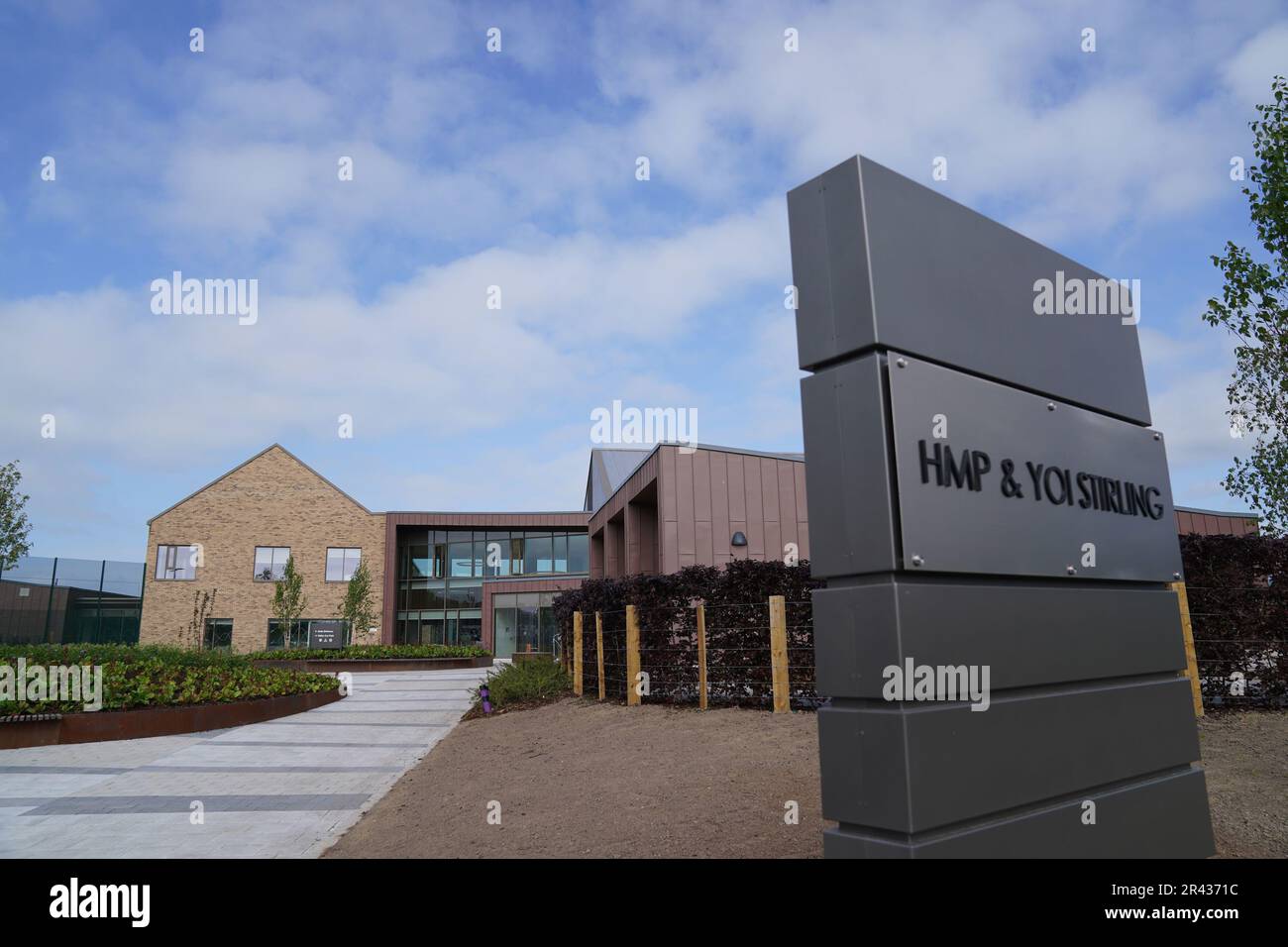 A general view of HMP and YOI Stirling as Justice Secretary Angela ...