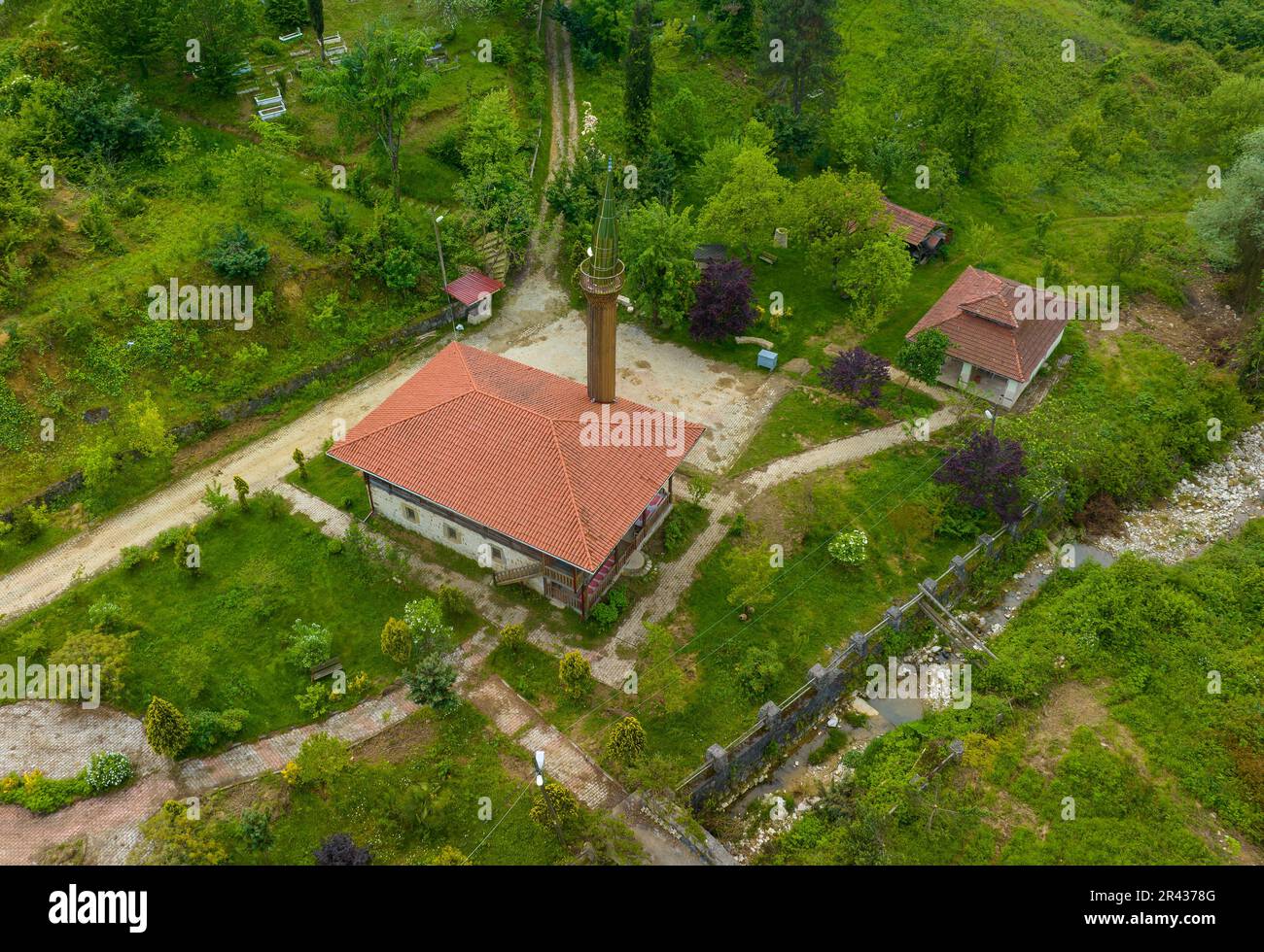 The Historical Hemsin Mosque in Akcakoca, Duzce, Turkey, was built in ...