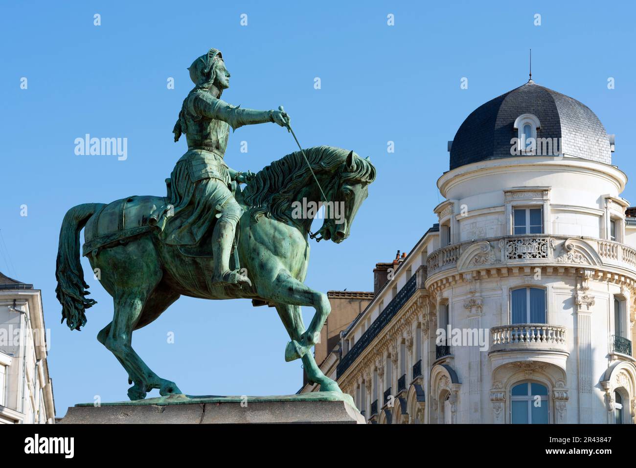 Famous statue of Joan of Arc, Orleans, France Stock Photo - Alamy