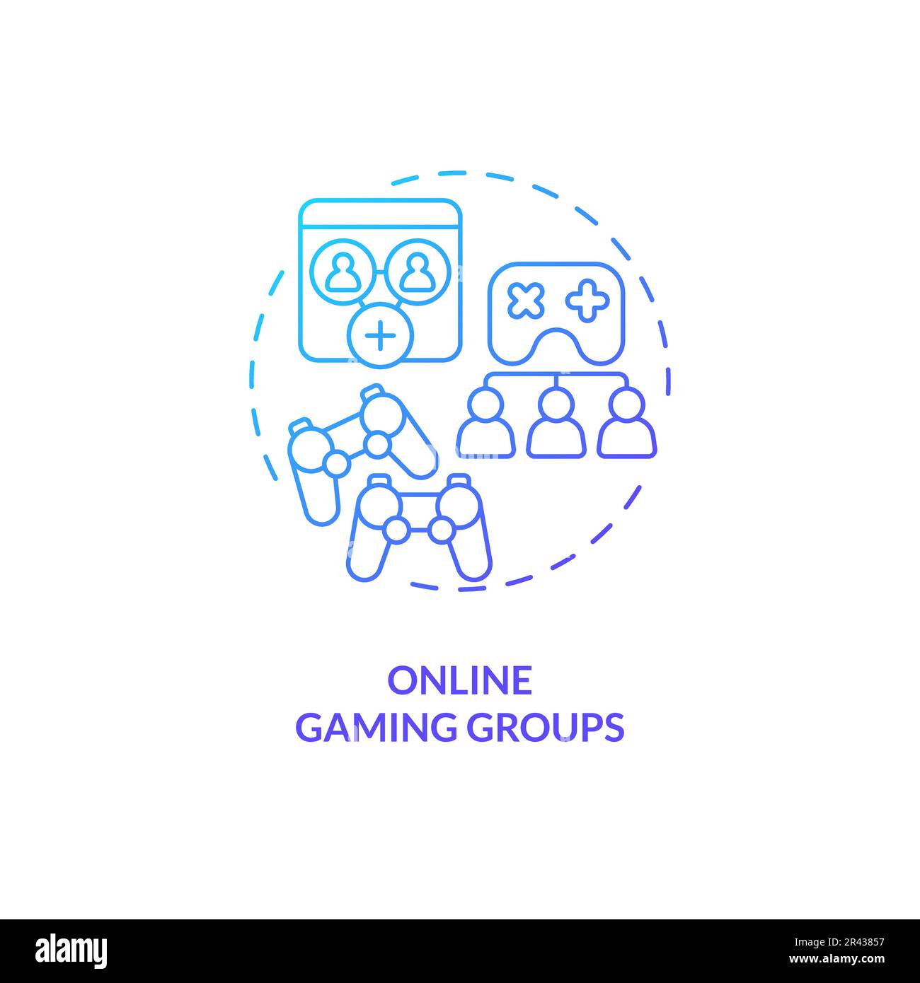 Online gaming groups blue gradient concept icon Stock Vector Image ... Online gaming groups blue gradient concept icon Stock Vector Image ...