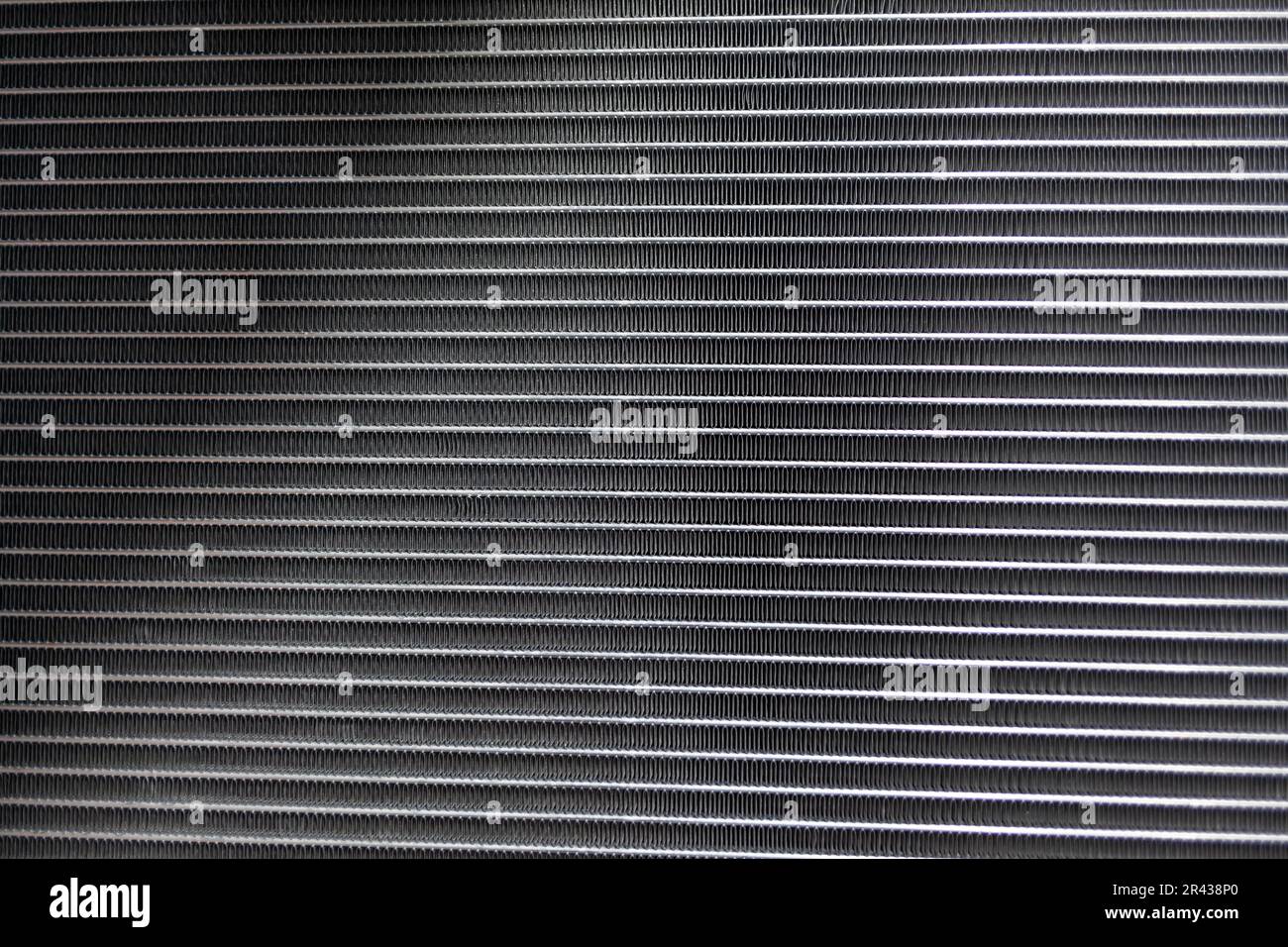 Texture of a car radiator. Engine cooler background. Vintage style ...