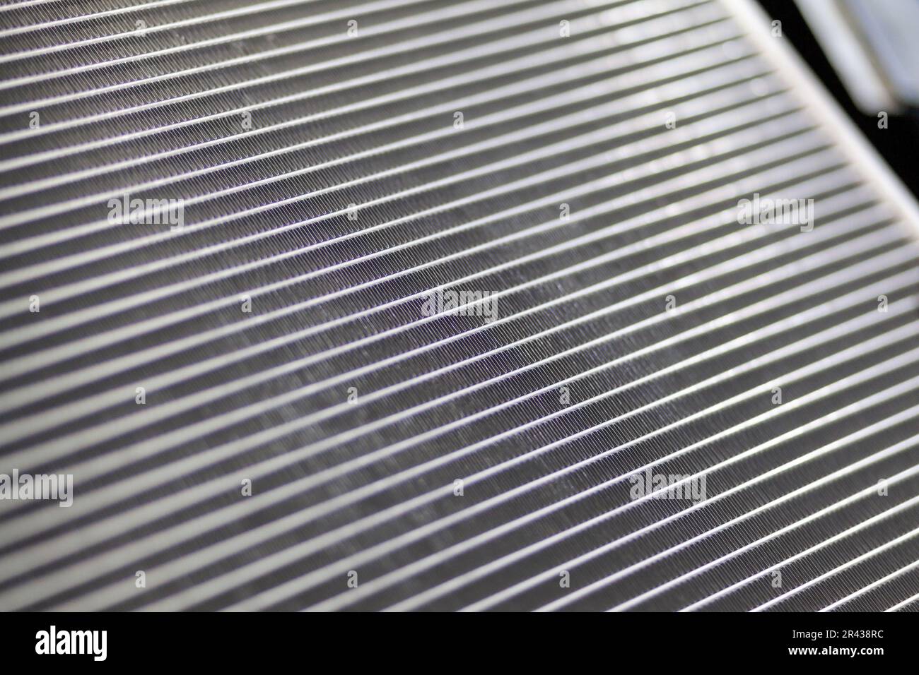 Texture of a car radiator. Engine cooler background. Vintage style ...