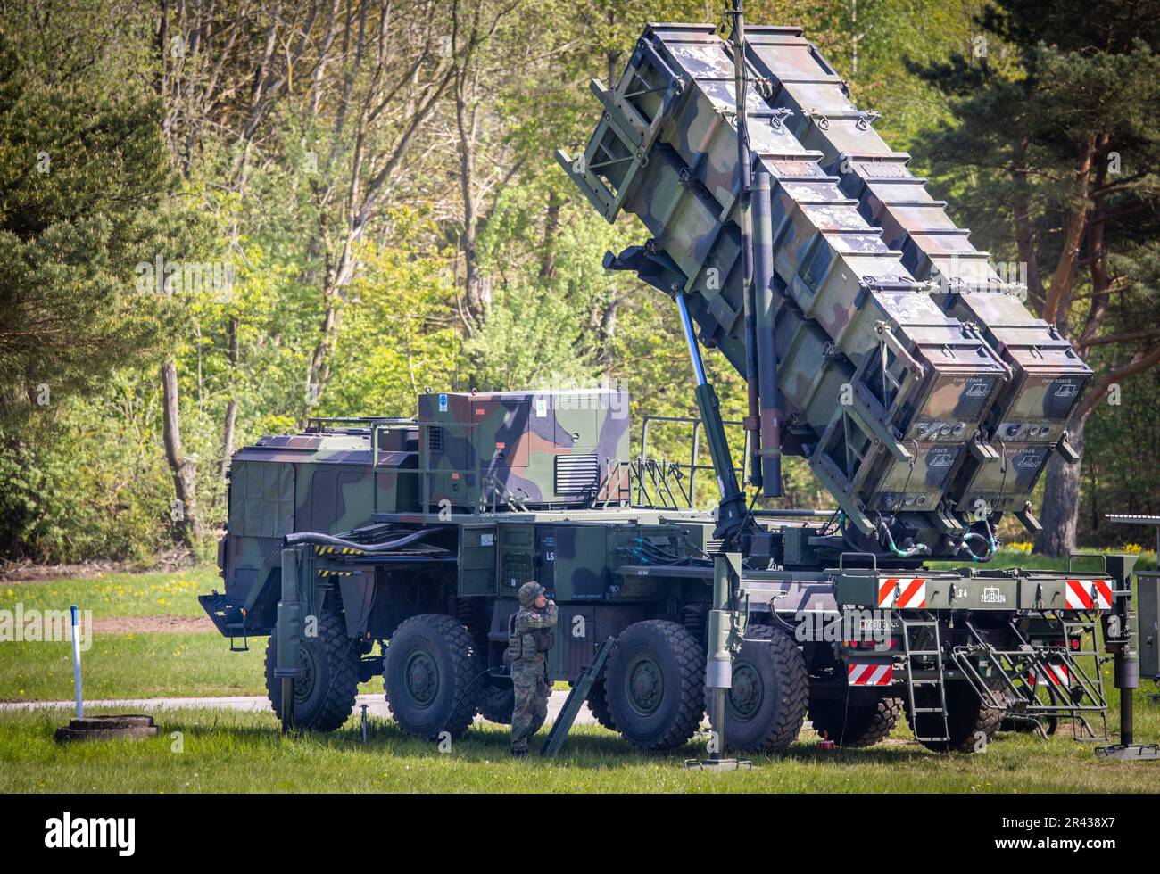Gubkow, Germany. 11th May, 2023. Soldiers of the German Air Force's Air ...