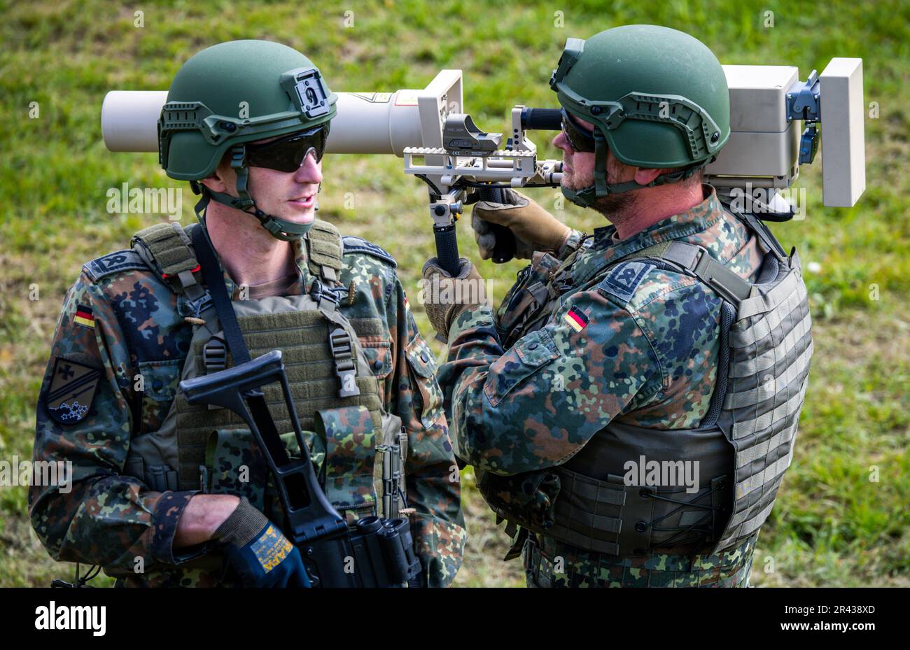 Gubkow, Germany. 11th May, 2023. Soldiers from the German Armed Forces ...