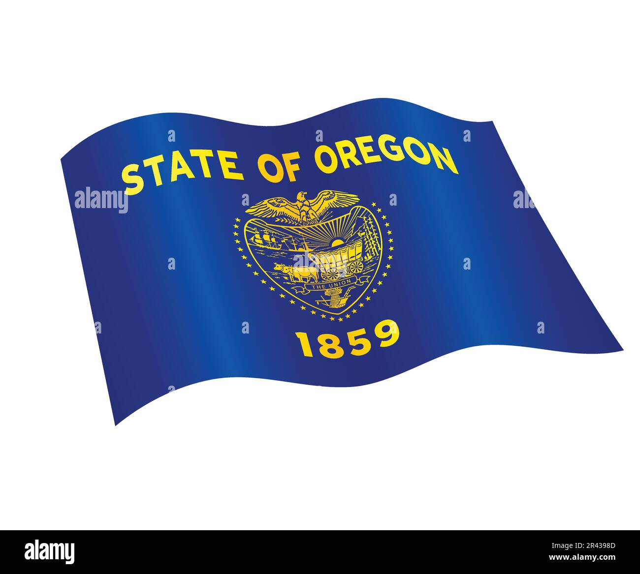 Oregon flag vector vectors hi-res stock photography and images - Alamy