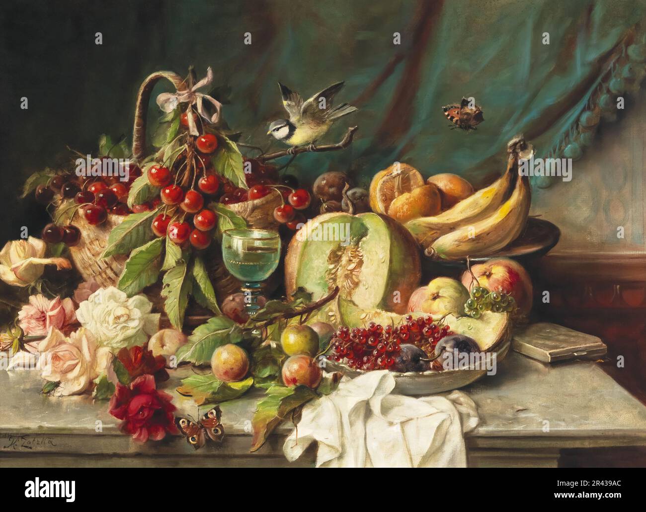 Still life painting at background hi-res stock photography and images ...