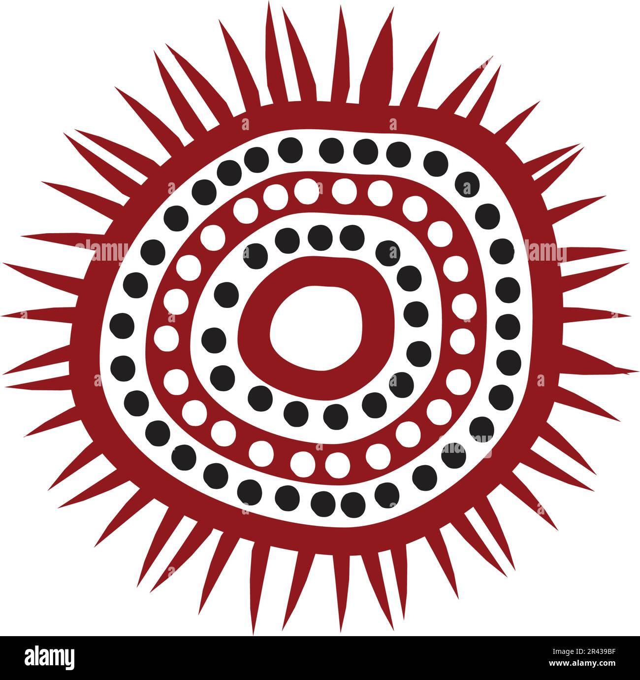 Aboriginal art dots painting icon logo design Stock Vector Image & Art ...