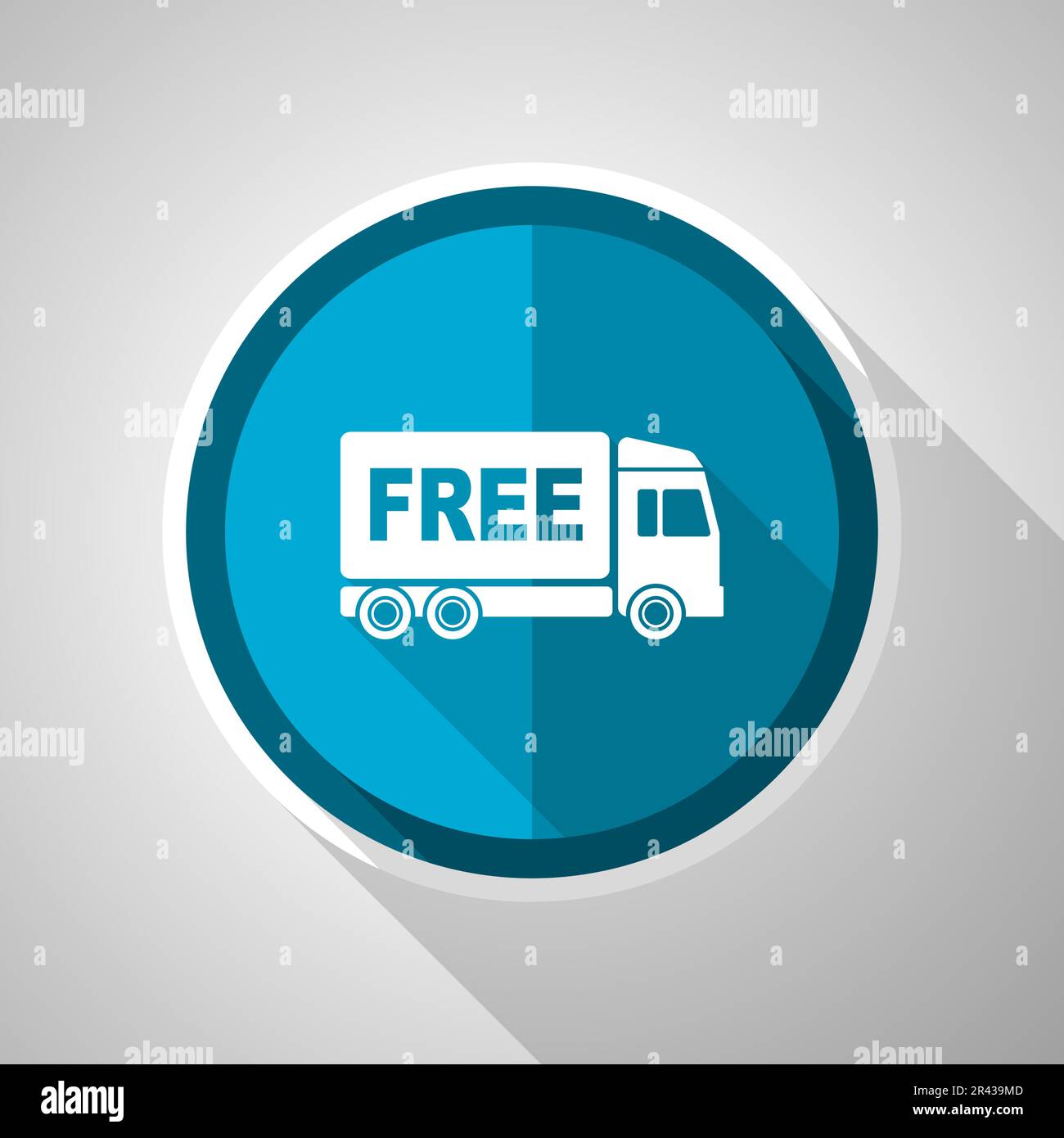 24 delivery truck icon blue Stock Vector Images - Alamy