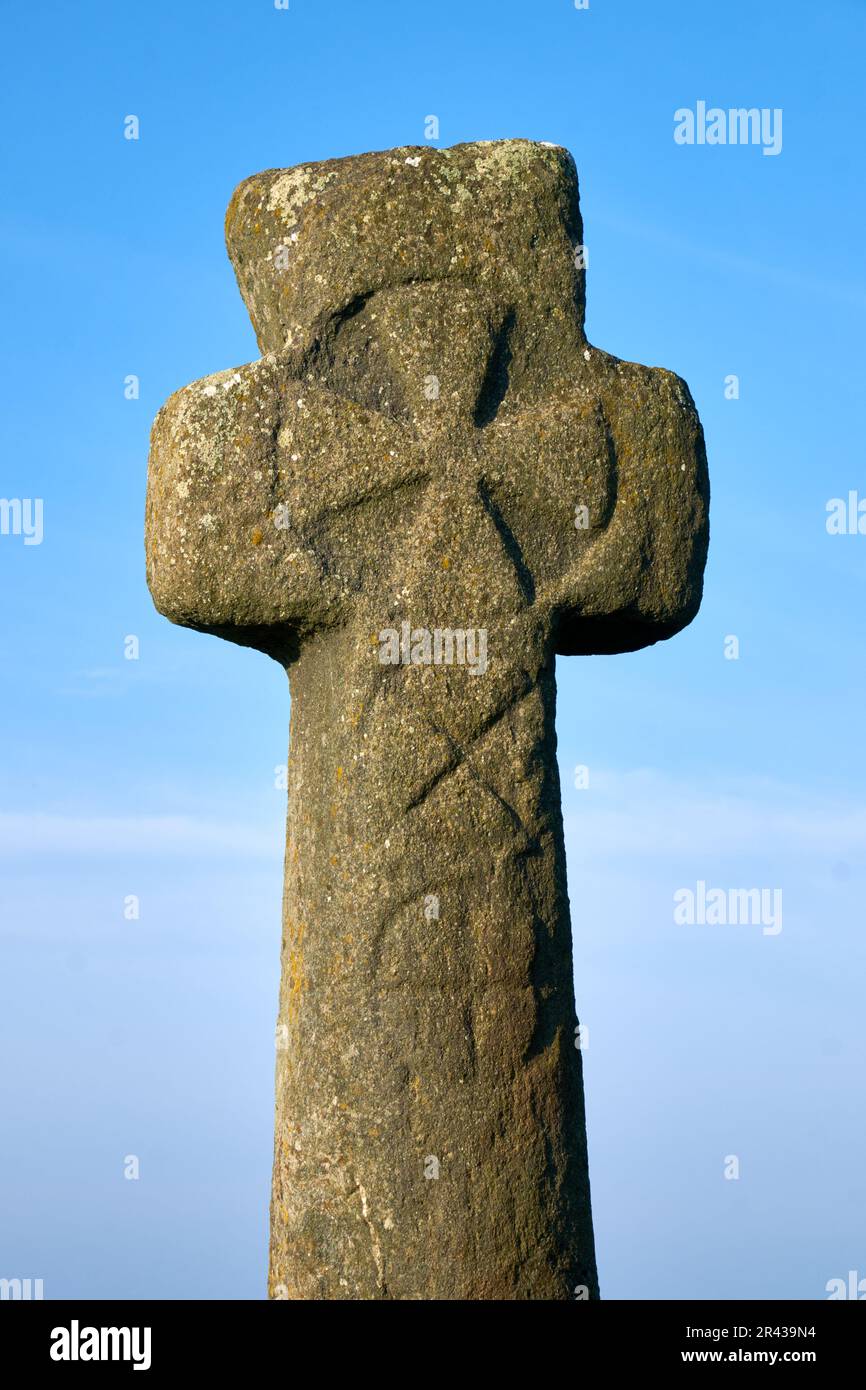 Stone cross in Finistere, Brittany, France Stock Photo - Alamy