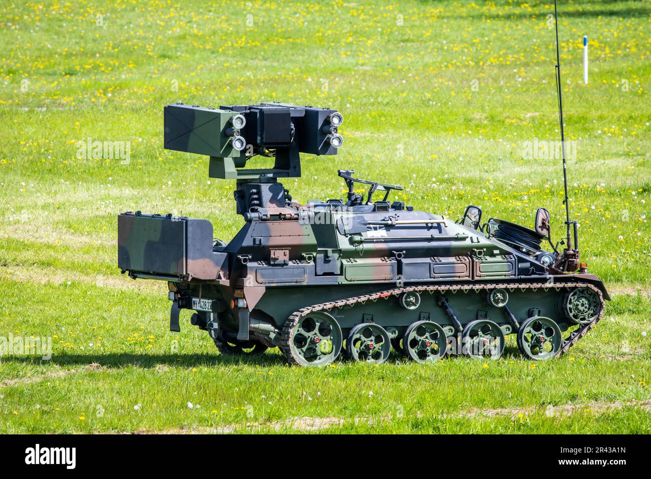 Gubkow, Germany. 11th May, 2023. Vehicles of the Bundeswehr's Air ...