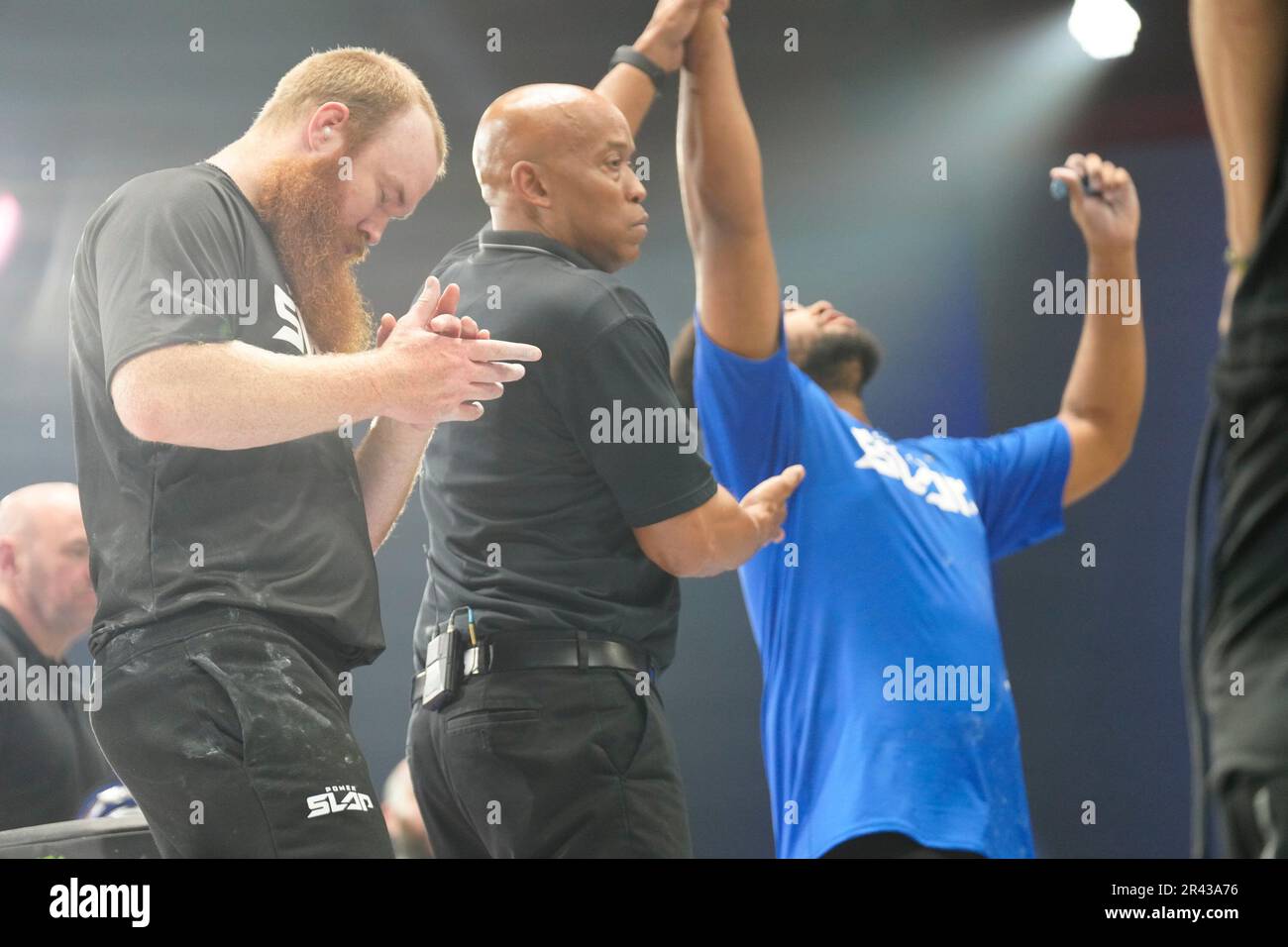 LAS VEGAS, NV - MAY 24: Damien "The Bell" Dibbell beats Ron "Wolverine ...
