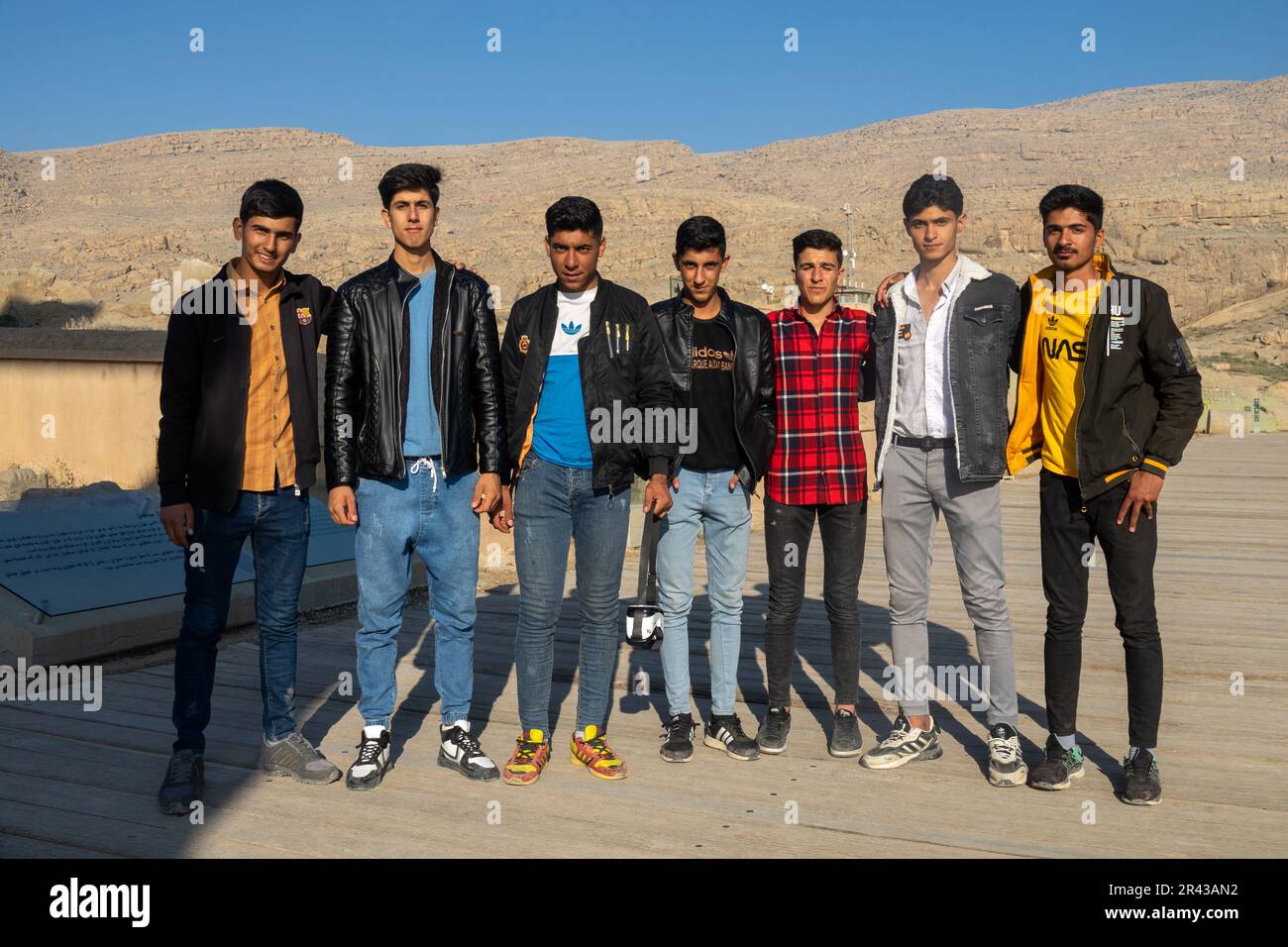 Persepolis, Iran - January 1, 2023: Young Iranian men (fellows ...