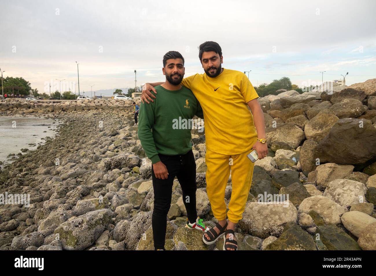 Bandar Abbas, Iran- January 3, 2023: Young Iranian men (fellows) on ...