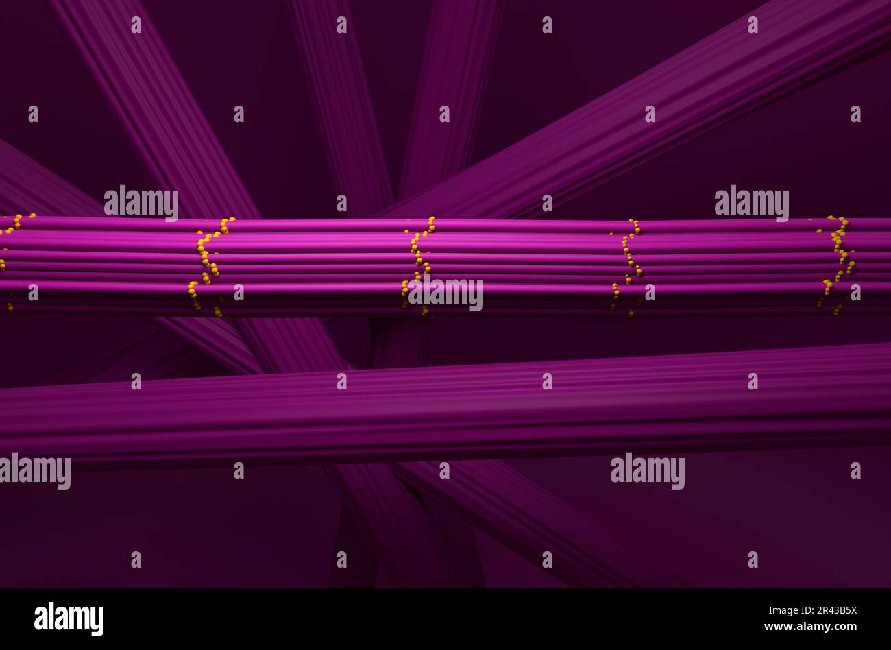 Skeletal muscle tissue in the human body - 3d illustration isometric ...