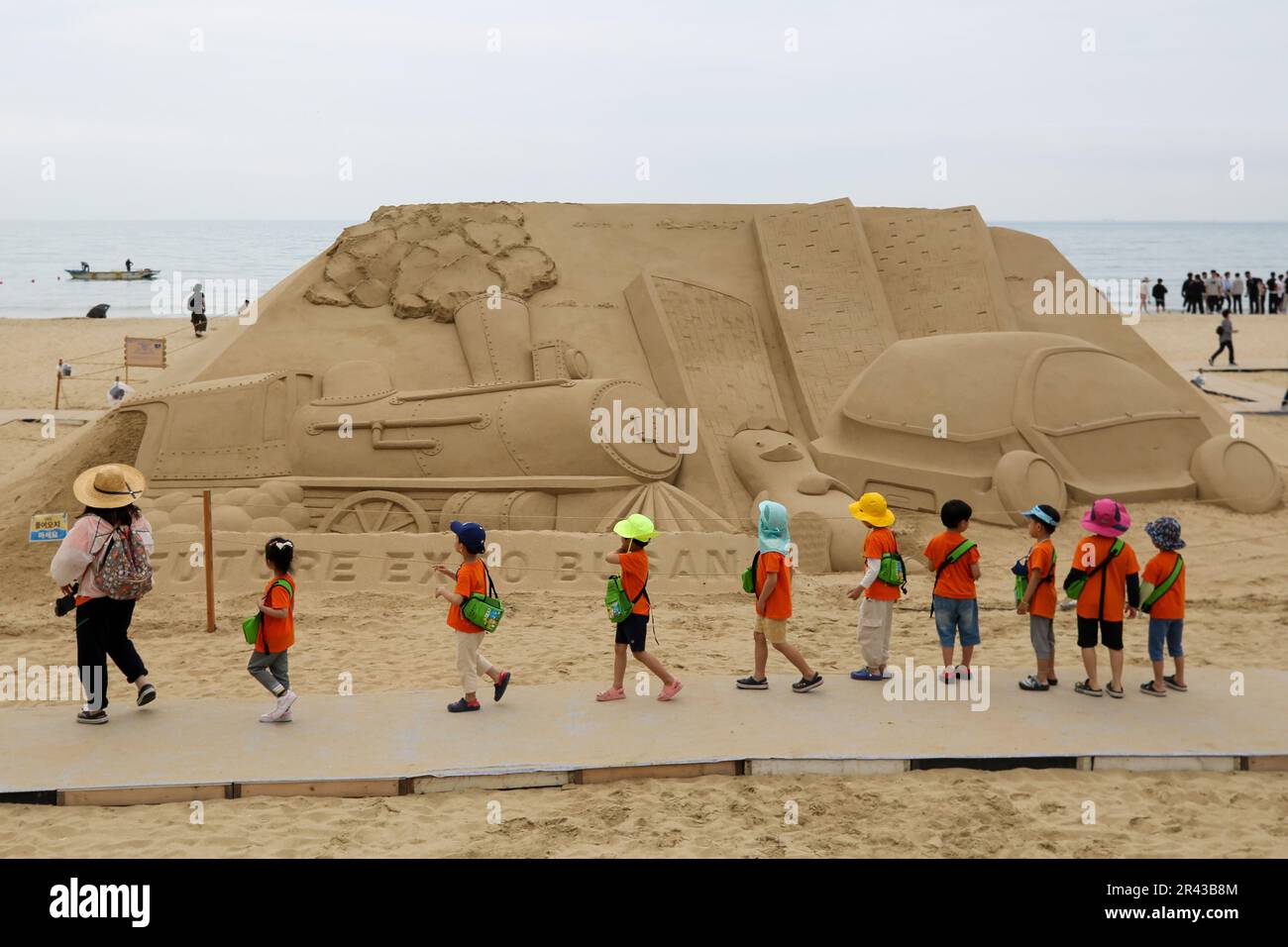 Busan south korea sculpture haeundae hi-res stock photography and ...