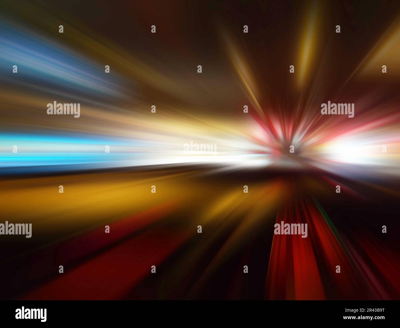 car light speed line motion blur on night road Stock Photo - Alamy