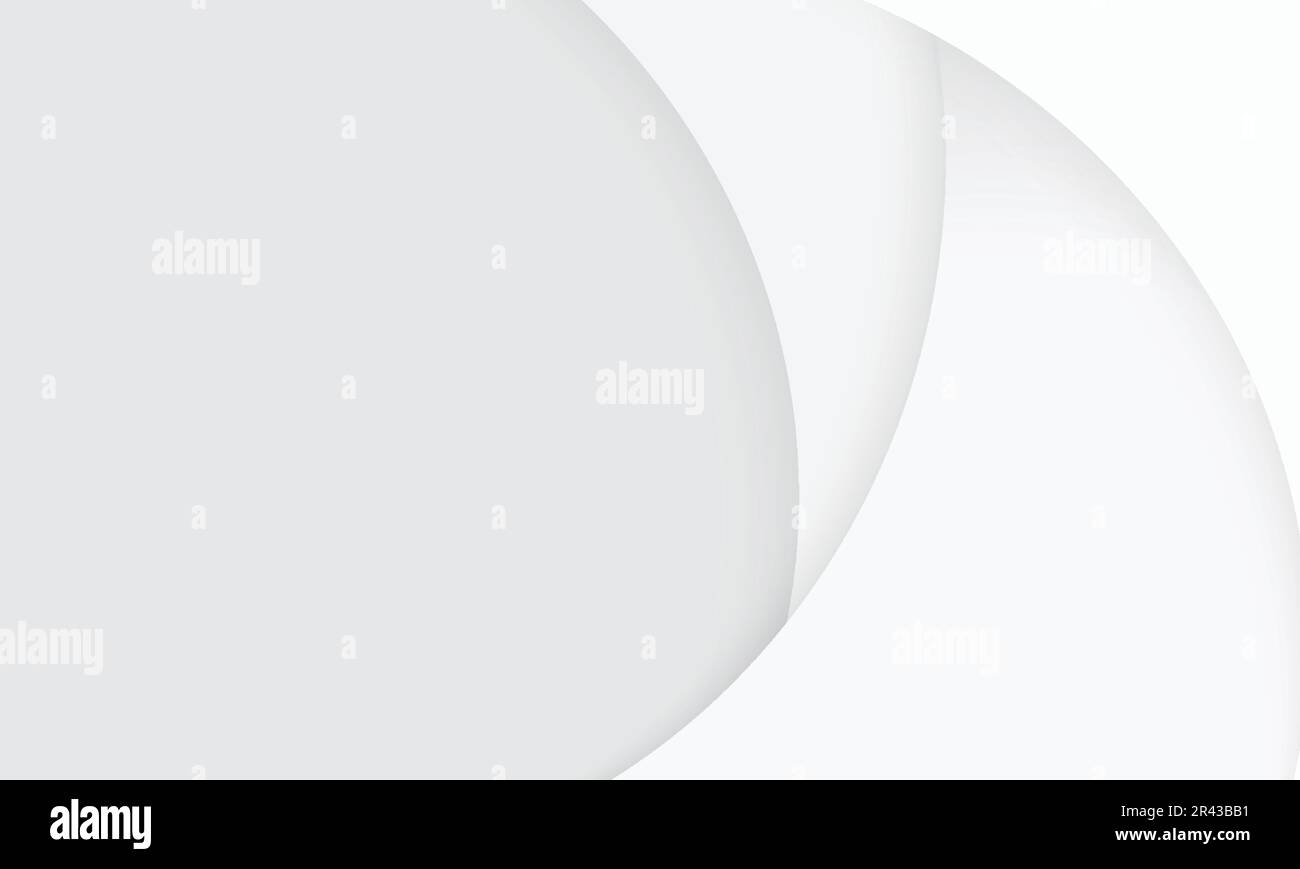 Paper layer circle white abstract background. Curves and lines use for ...