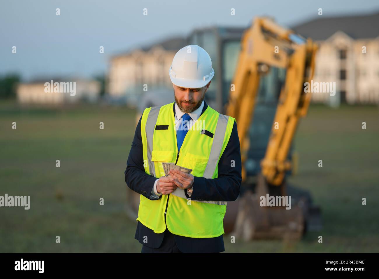 inspector man with money budget outdoor. inspector man with money ...