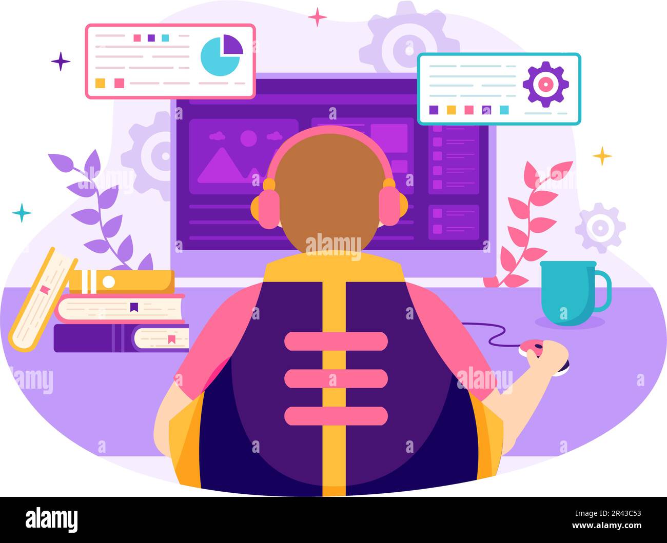 Computer games designer Stock Vector Images - Alamy