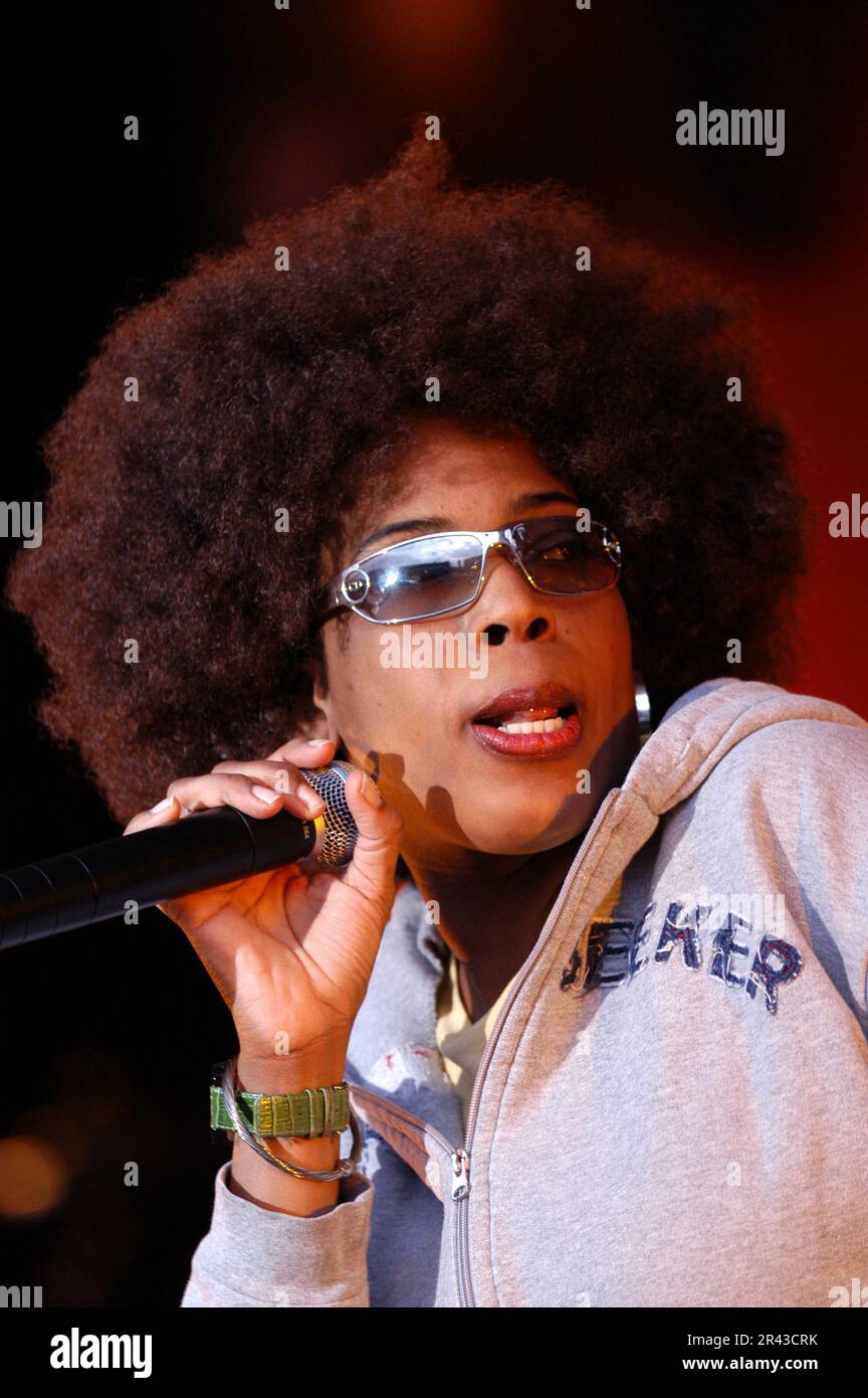 Milan Italy 2003-05-25: Macy Gray live concert at the Cornetto Free ...