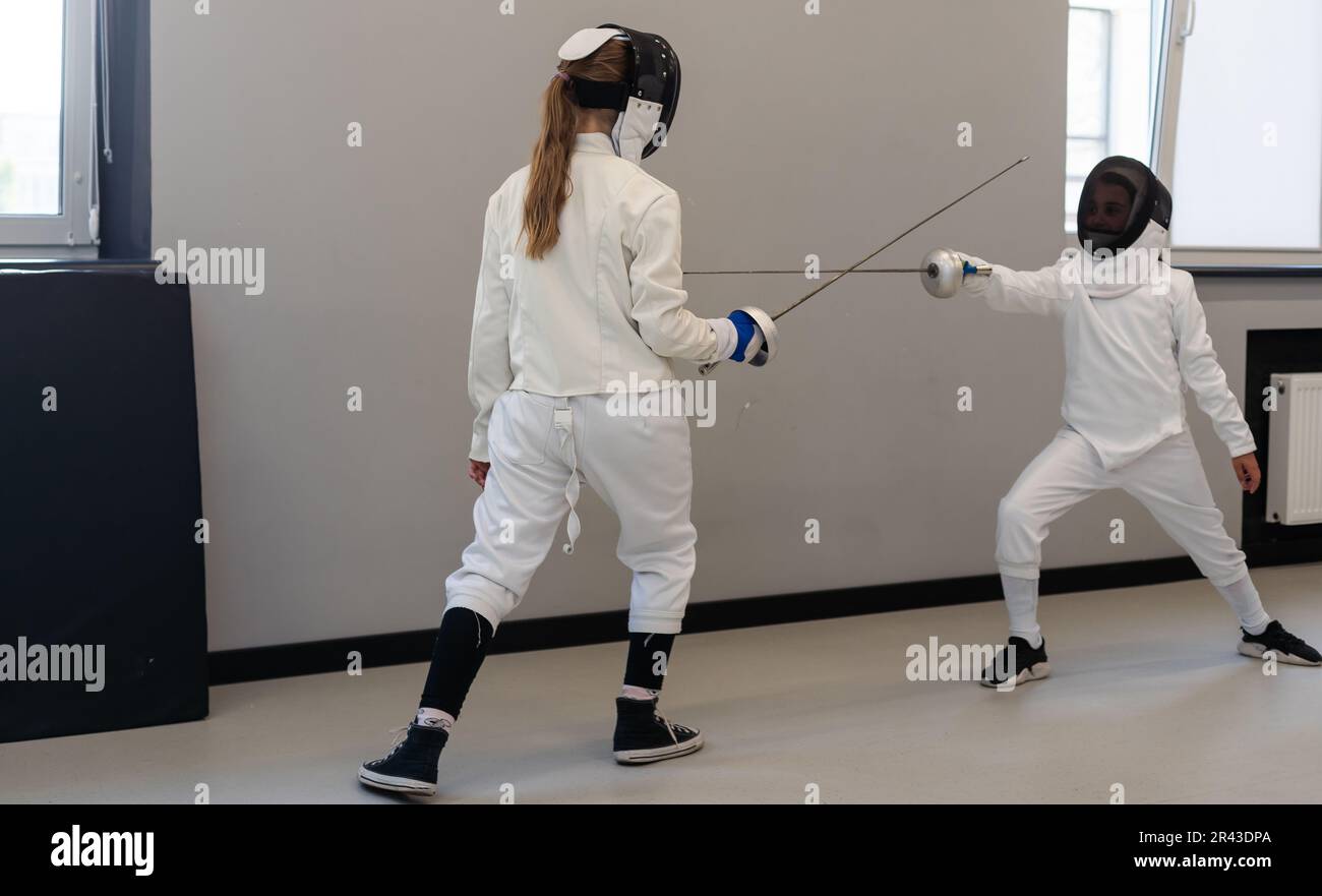 Duel women sword hi-res stock photography and images - Alamy