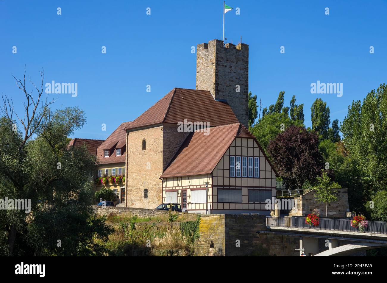Medieval Grafenburg (Count's Castle), nowadays the town hall of Lauffen ...