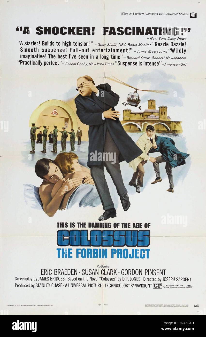 COLOSSUS: THE FORBIN PROJECT (1970), directed by JOSEPH SARGENT Stock ...