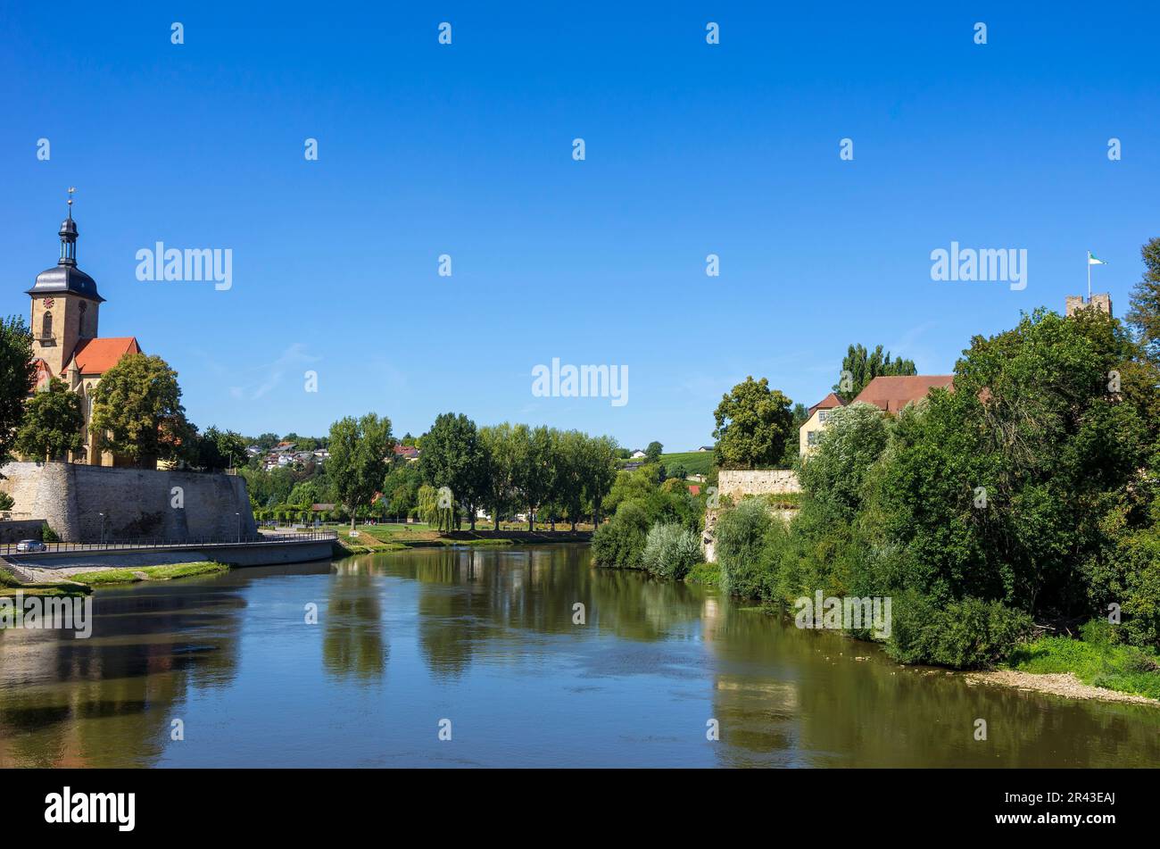 View of Regiswindis Church and Grafenburg (Count's Castle), with the ...