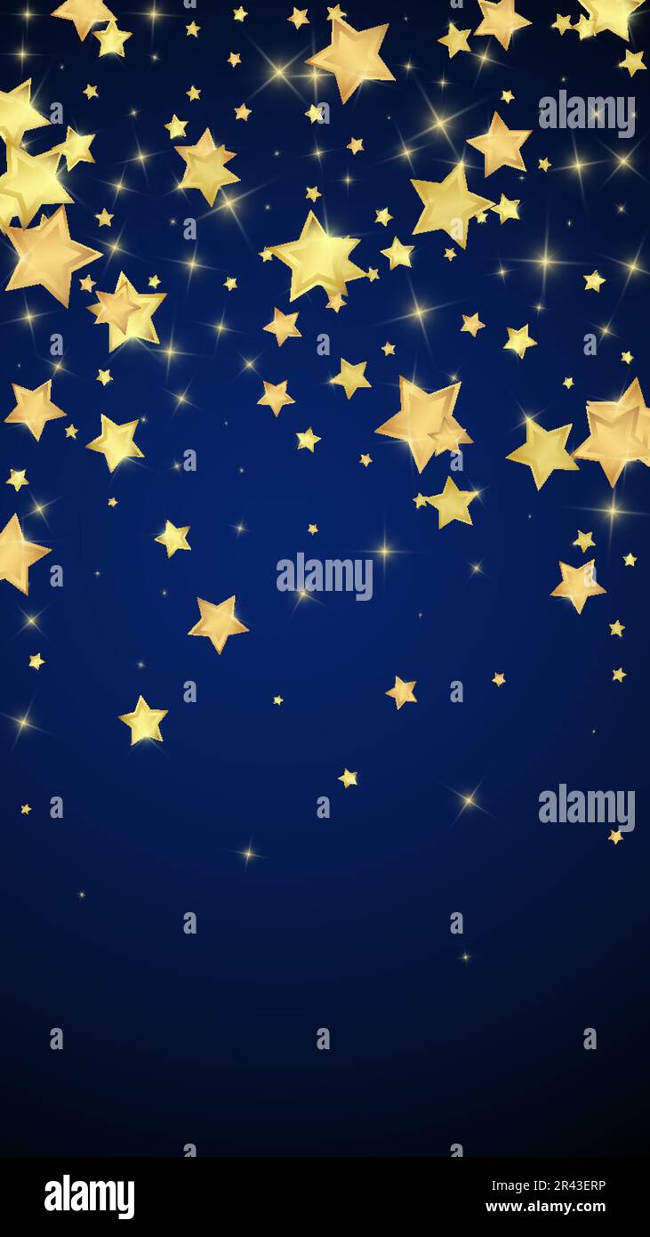Magic stars vector overlay. Gold stars scattered around randomly ...