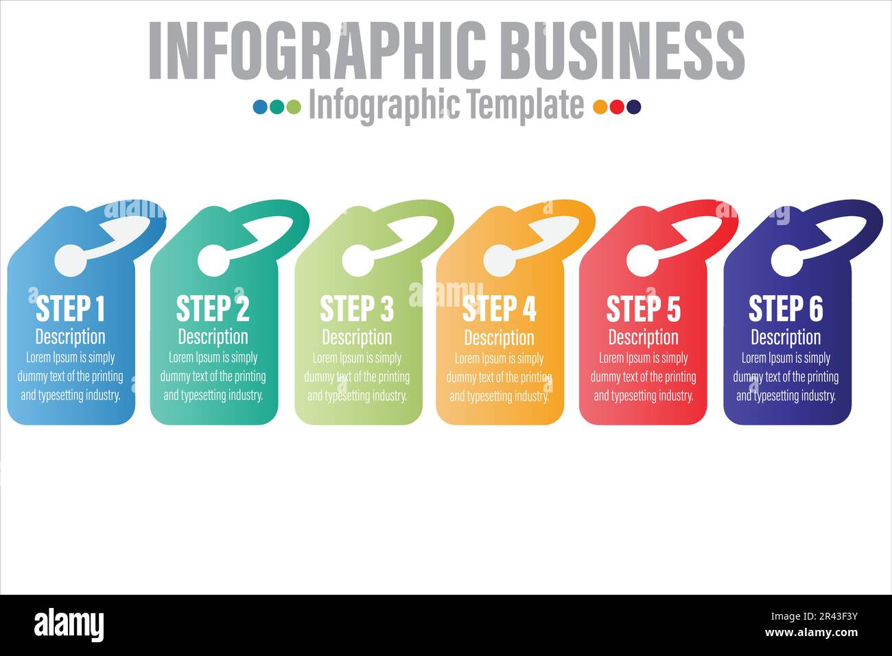 Infographics number options template with steps, with 6 Steps, Six 6 ...
