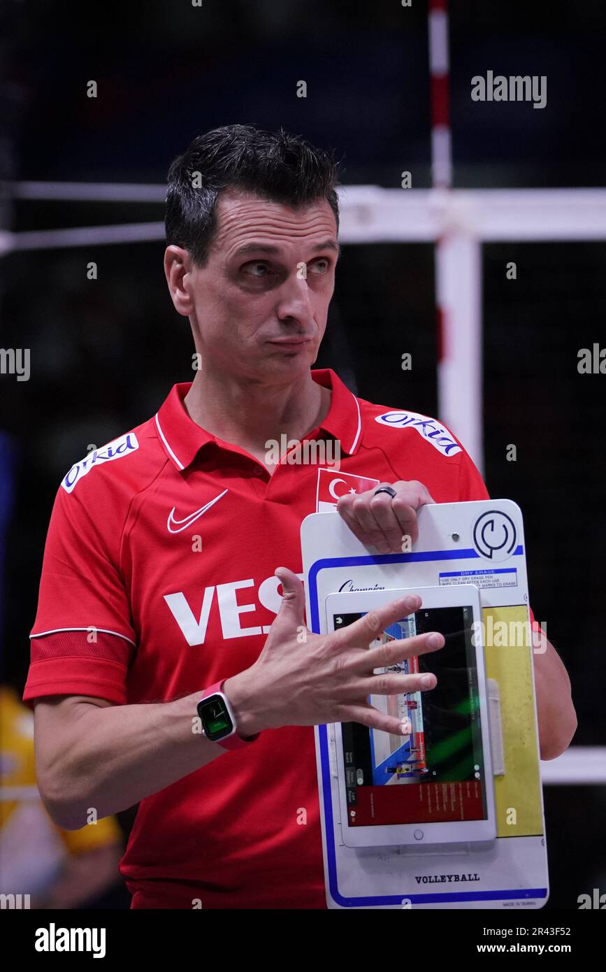 ANKARA, TURKIYE - JULY 14, 2022: Coach Giovanni Guidetti in Turkiye vs ...