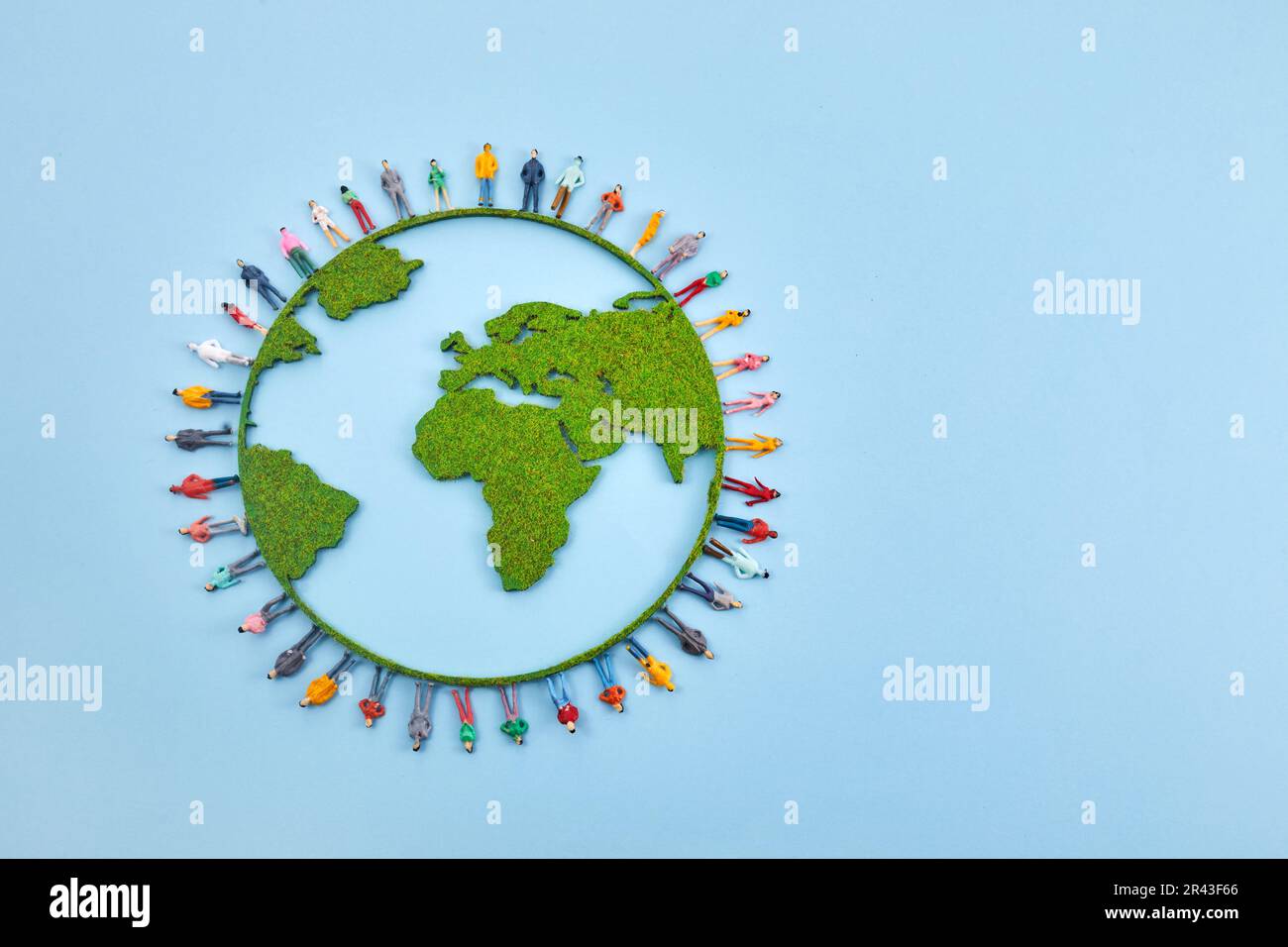 World Population Map Circle