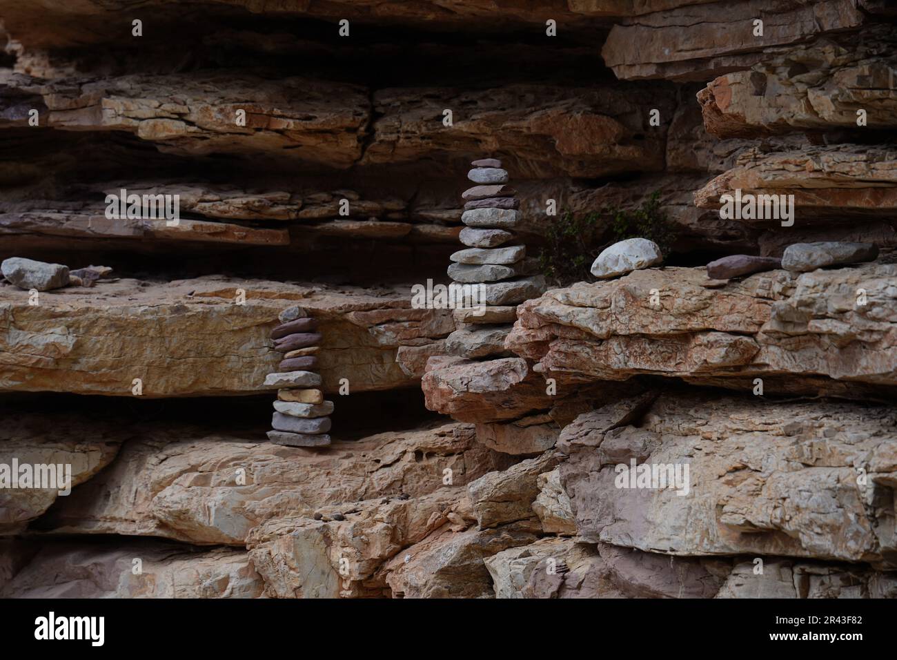 Plunge pool at the bottom of empty river valley inside of Jacob s ...