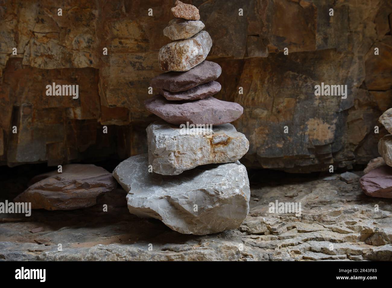 Plunge pool at the bottom of empty river valley inside of Jacob s ...