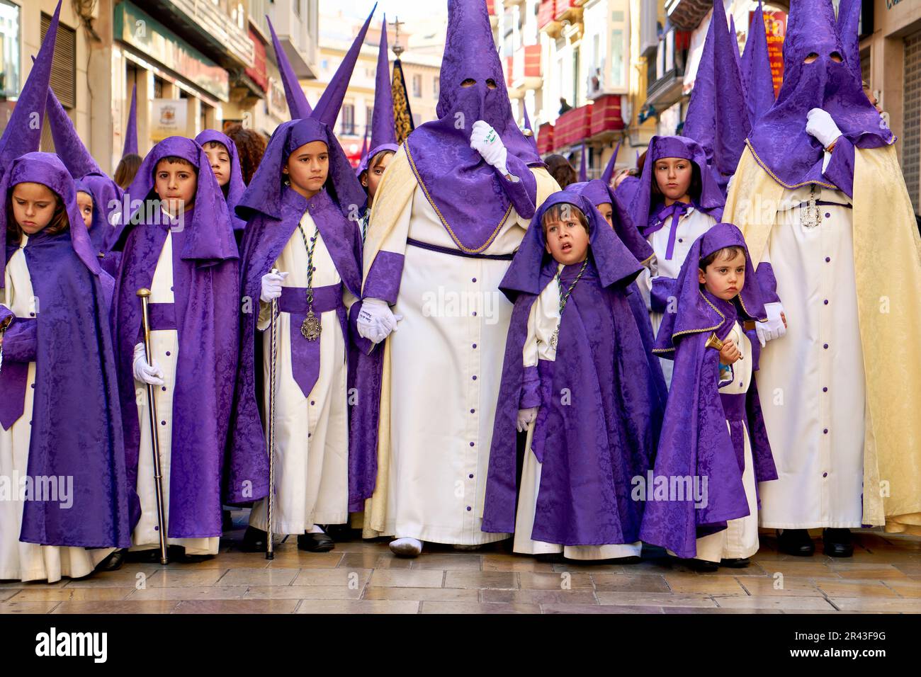 Andalusia Spain. Procession at the Semana Santa (Holy week) in Malaga ...