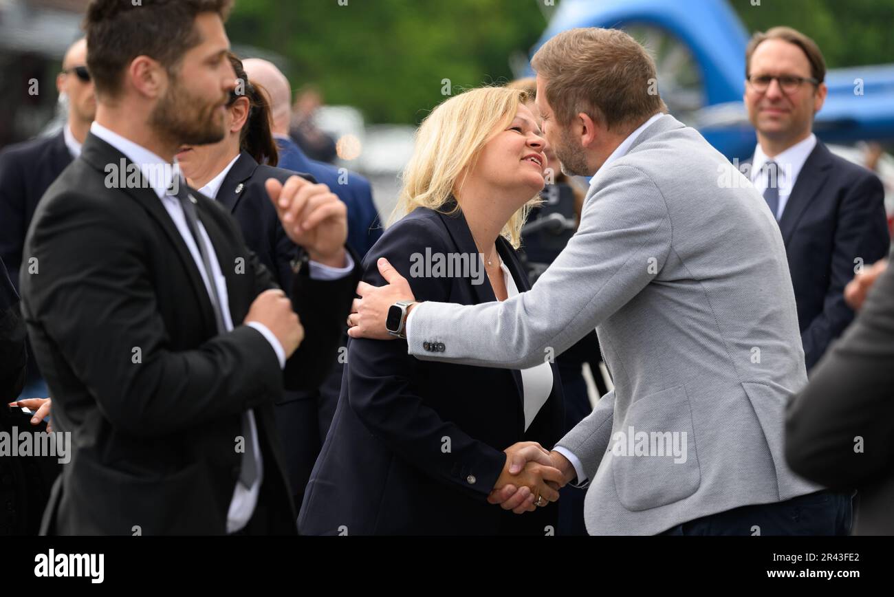 26 May 2023, Saxony, Bad Gottleuba-Berggießhübel: Nancy Faeser (SPD, M ...