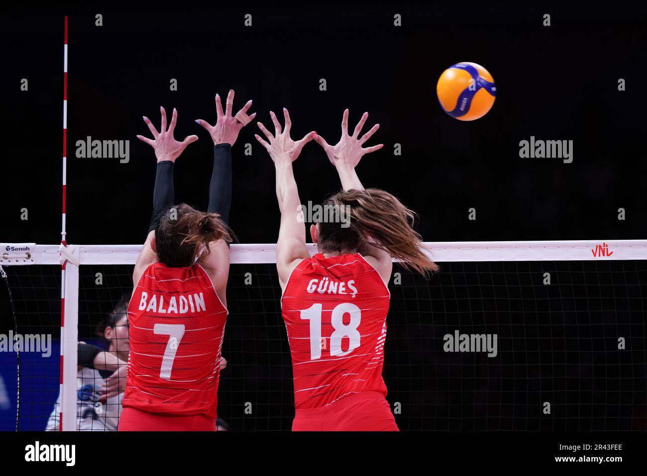 ANKARA, TURKIYE - JULY 14, 2022: Baladin Hande and Gunes Zehra in ...