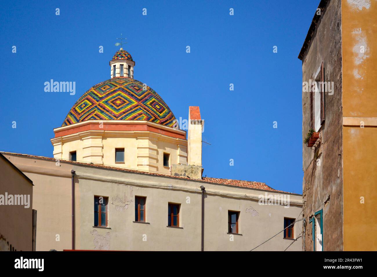 Italy, Italia, Sardinia, Alghero Church, Chiesa di San Michele, Church ...