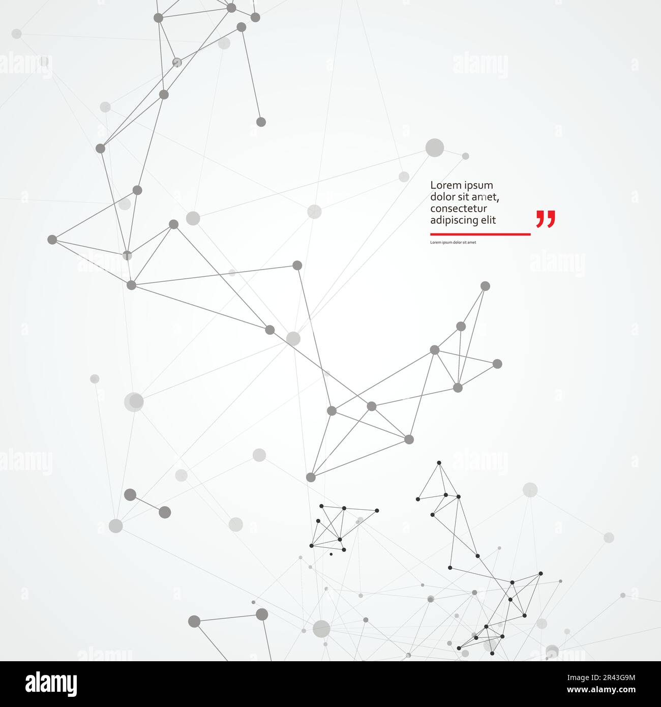 Geometric connect line and dots. Simple technology graphic background ...