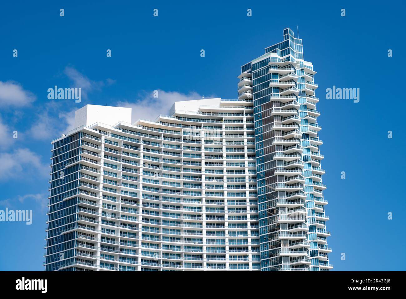 one skyscraper building outdoor. skyscraper building in miami. photo of ...