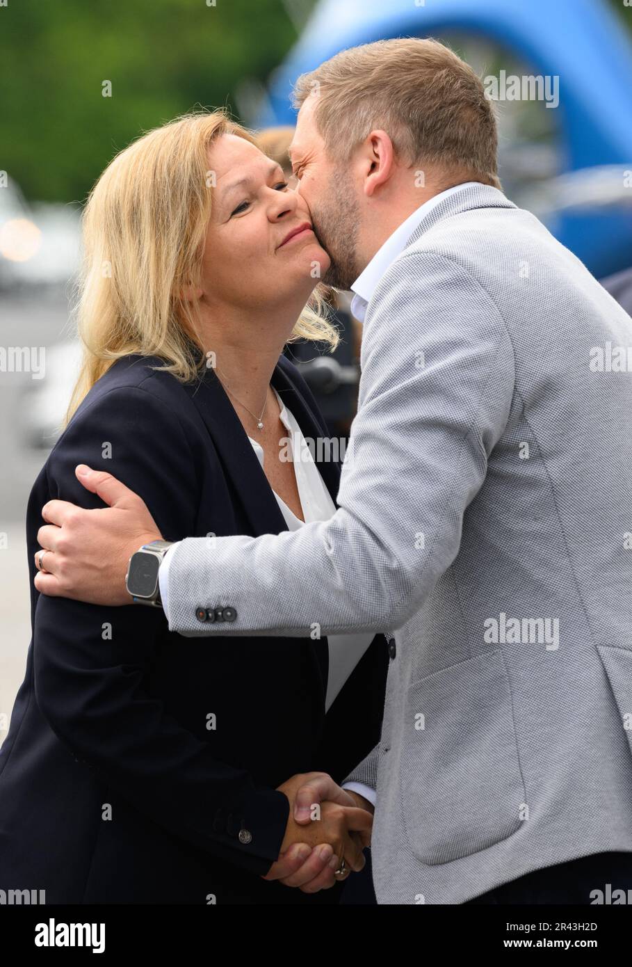 26 May 2023, Saxony, Bad Gottleuba-Berggießhübel: Nancy Faeser (SPD ...