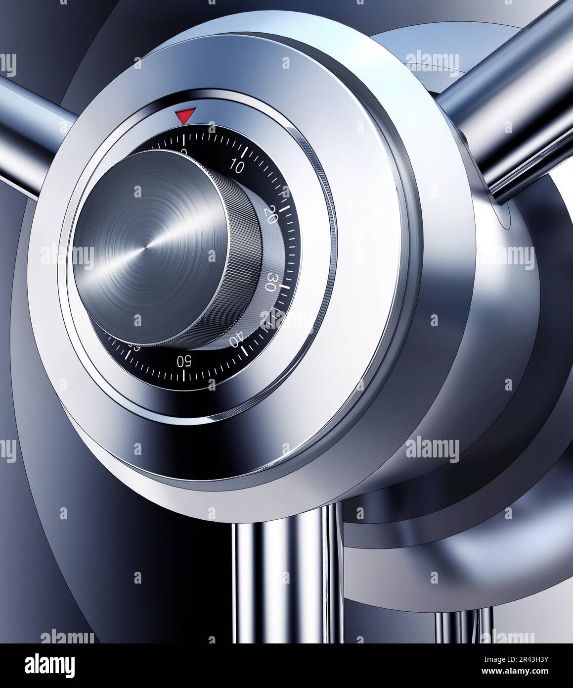 high resolution rendering of a bank vault detail Stock Photo - Alamy