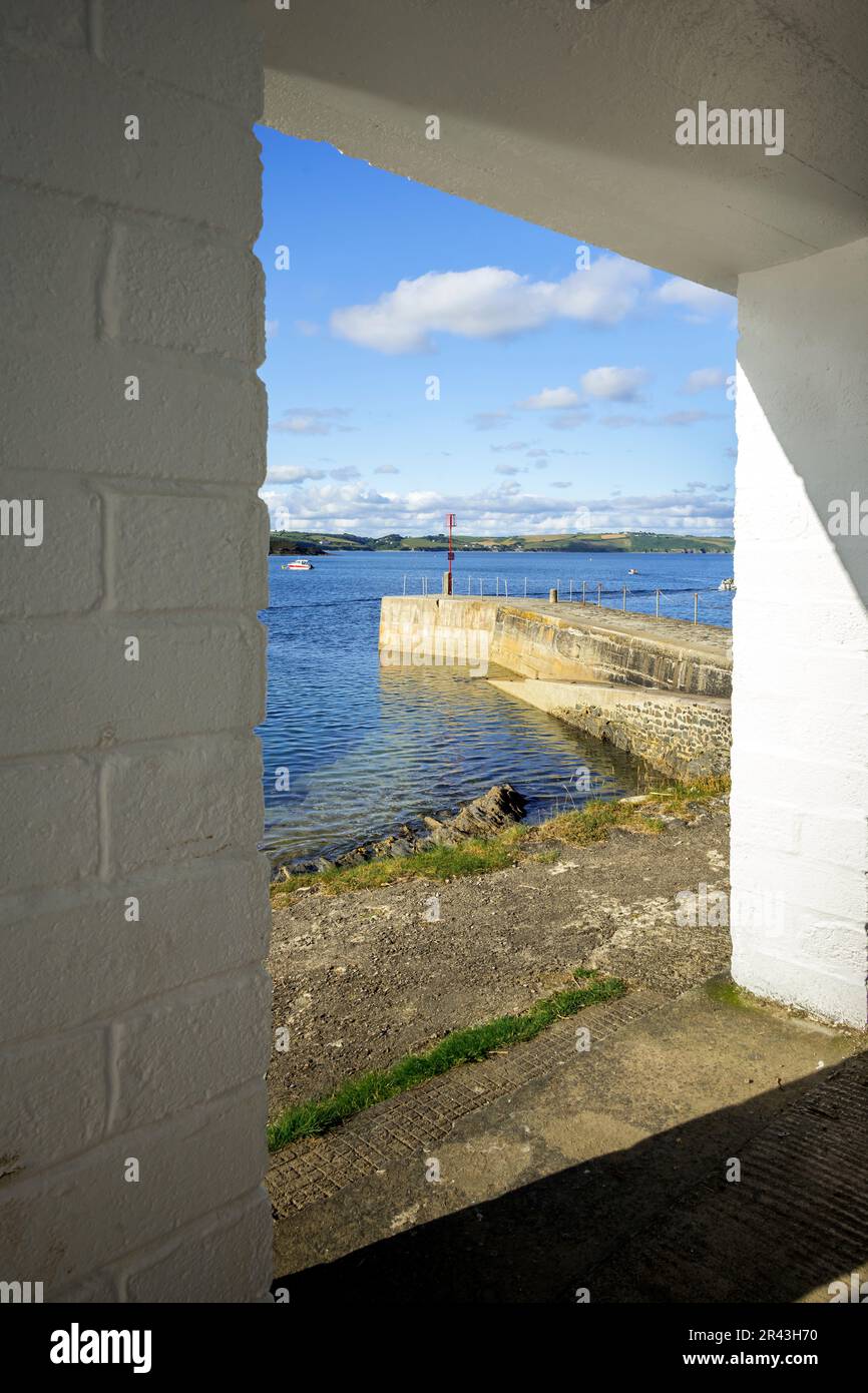 A frame of Porth at Portscatho, Cornwall UK Stock Photo - Alamy